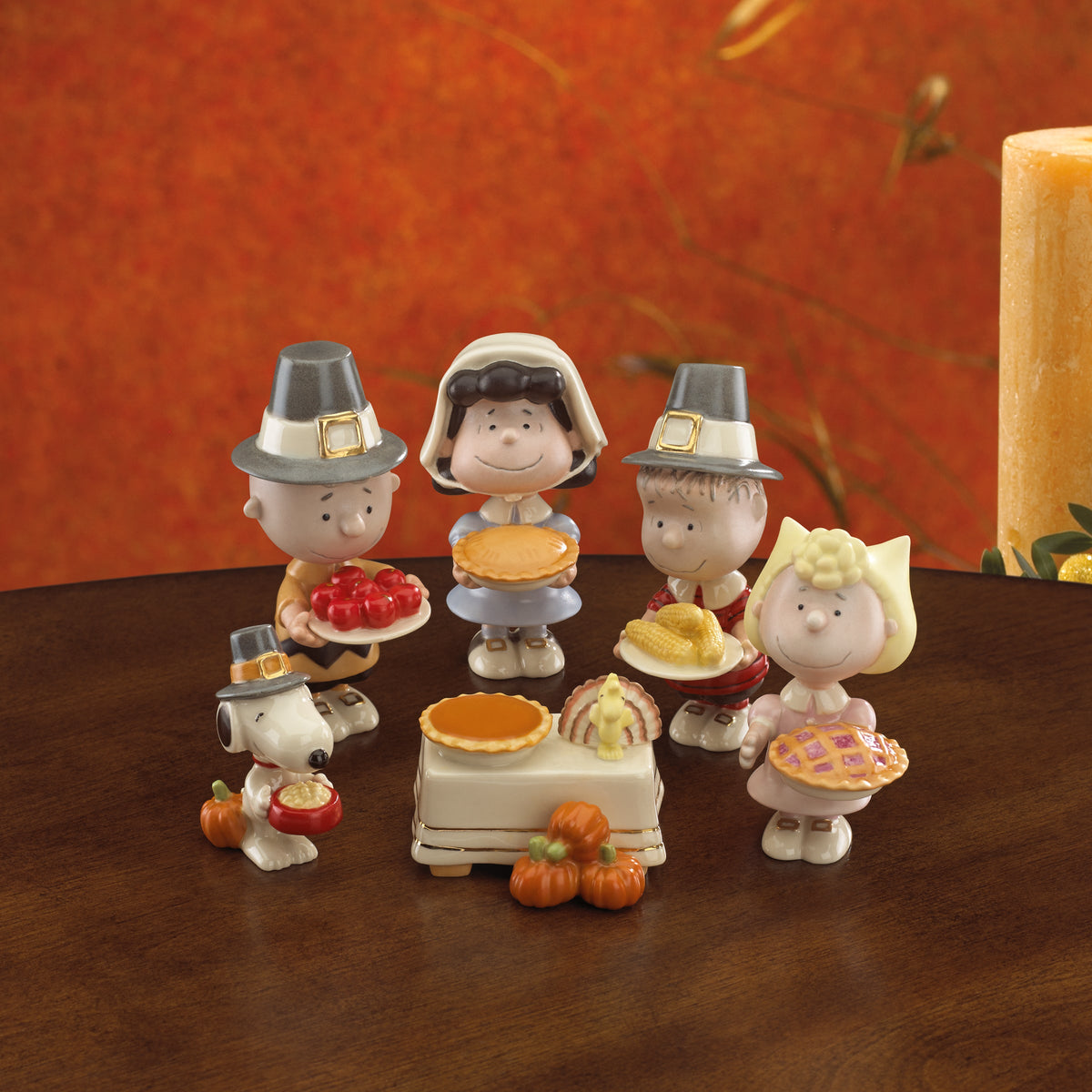 PEANUTS® 6-pc Thanksgiving Figurine Set – Lenox Corporation