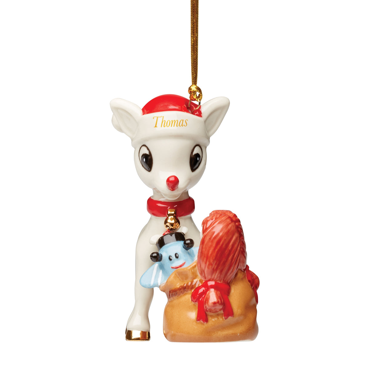 Personalized Rudolph Delivering Toys Ornament – Lenox Corporation
