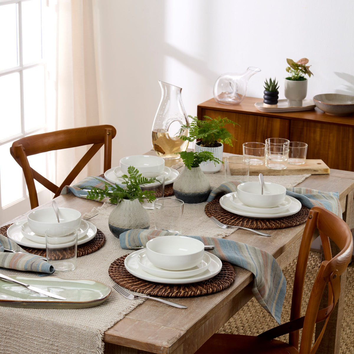 24 Seven White 12-Piece Dinnerware Set – Lenox Corporation