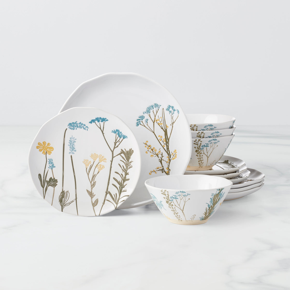 Wildflowers 12-Piece Dinnerware Set – Lenox Corporation