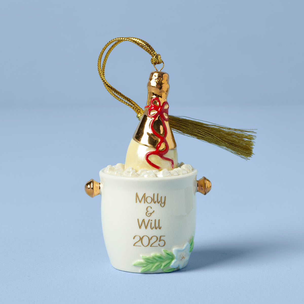 Personalized Champagne Bucket Ornament – Lenox Corporation