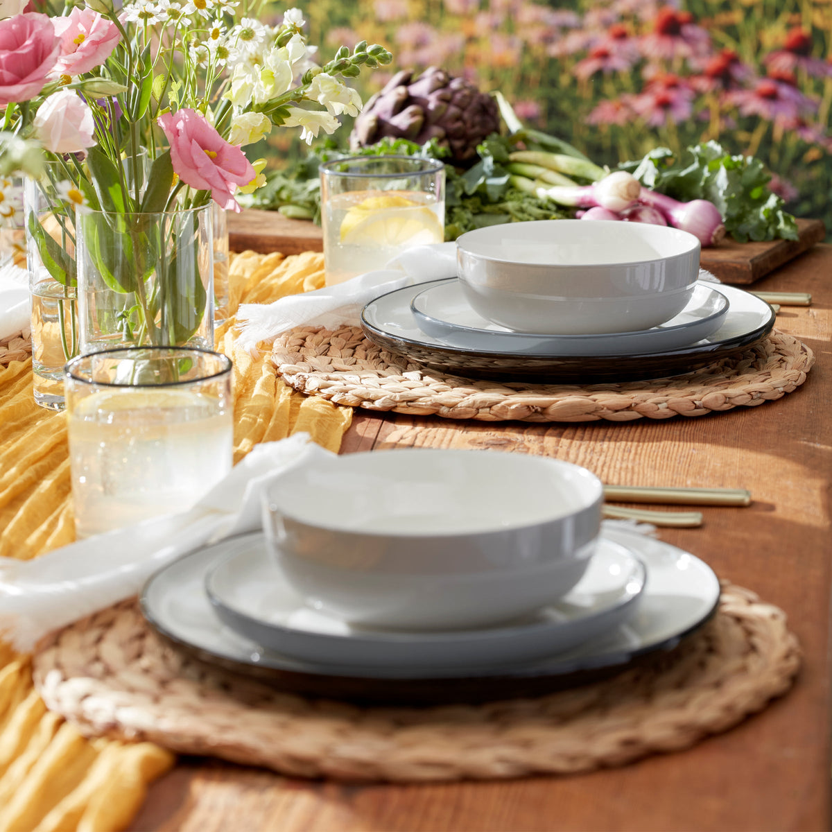 24 Seven Colors Pumice 12-Piece Dinnerware Set – Lenox Corporation