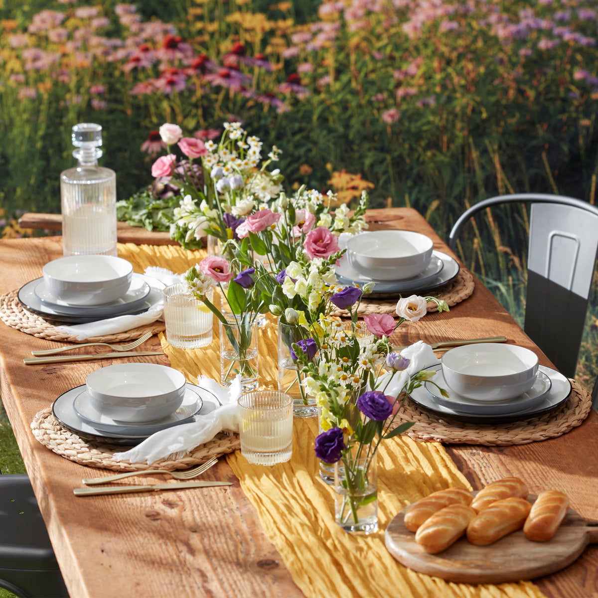 24 Seven Colors Pumice 12-Piece Dinnerware Set – Lenox Corporation