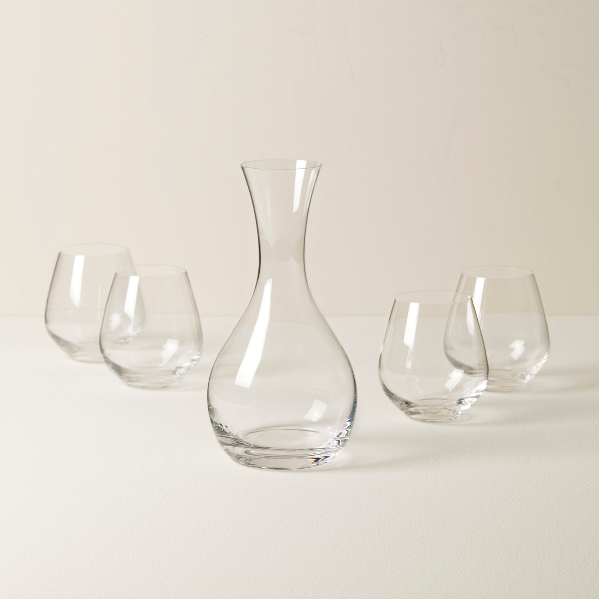 Tuscany Classics Decanter & Stemless Wine Glass Set – Lenox Corporation