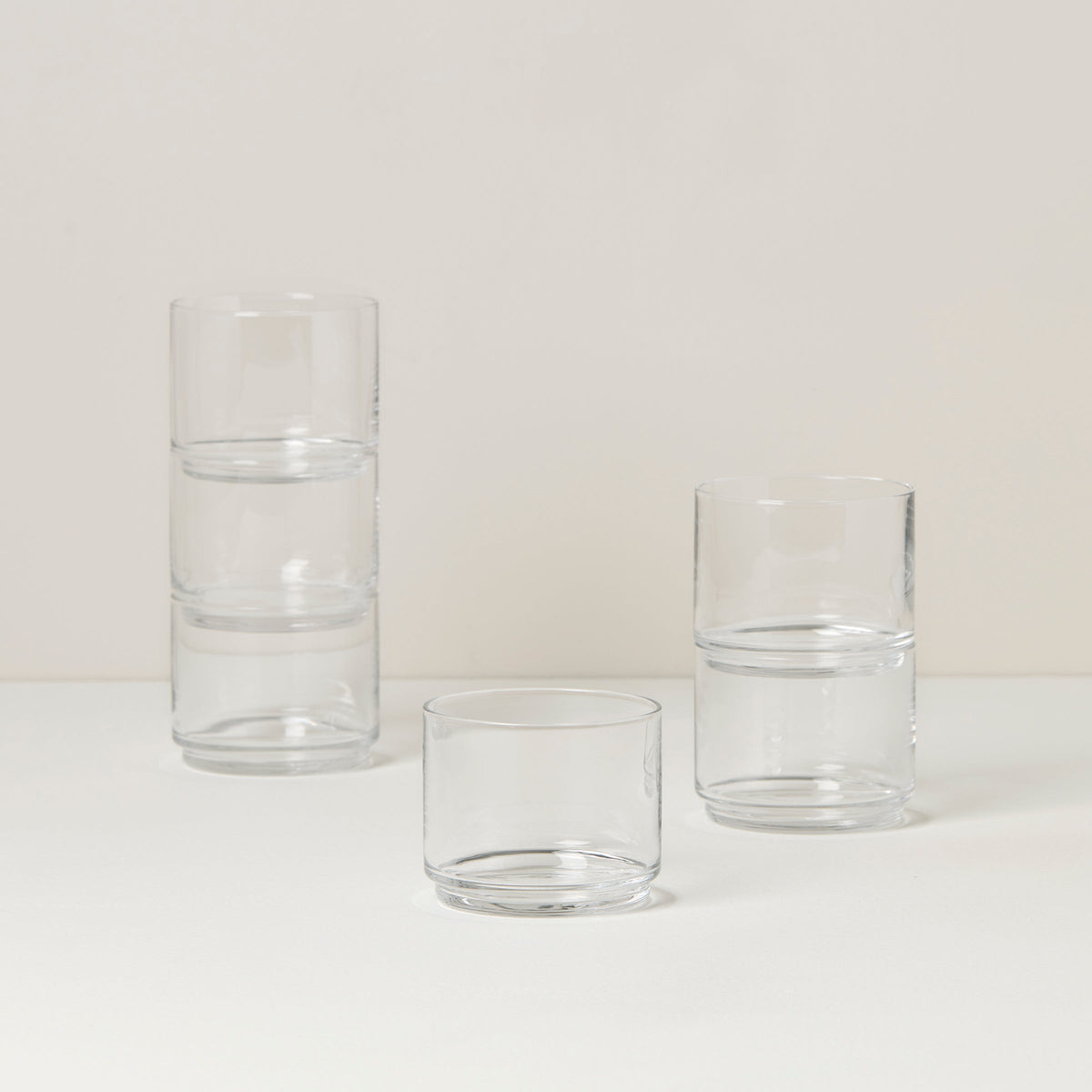 Tuscany Classics Stackable Clear Short Glasses, Set of 6 – Lenox ...