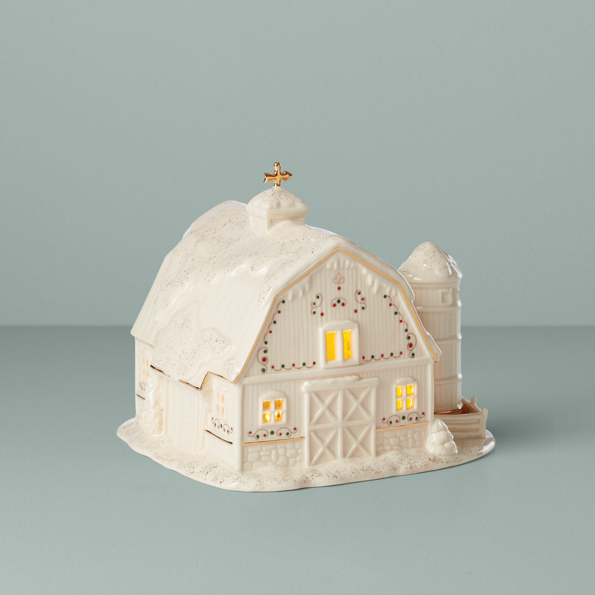 Mistletoe Park Lit Barn Figurine – Lenox Corporation